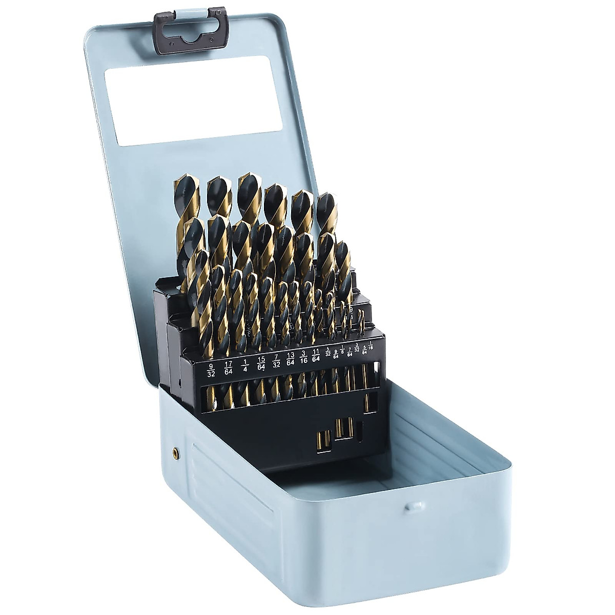 CaRoller Drill Bit Set – 29-Piece High-Speed Steel Drill Bits – Durable Drill Sets with Storage Case for Steel, Wood, Plastic, Sheet Metal