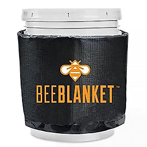 Powerblanket BB05GV Bee Blanket Honey Heater, 5 gal Pail Heater with Cutout for Gate Valve, Charcoal Gray