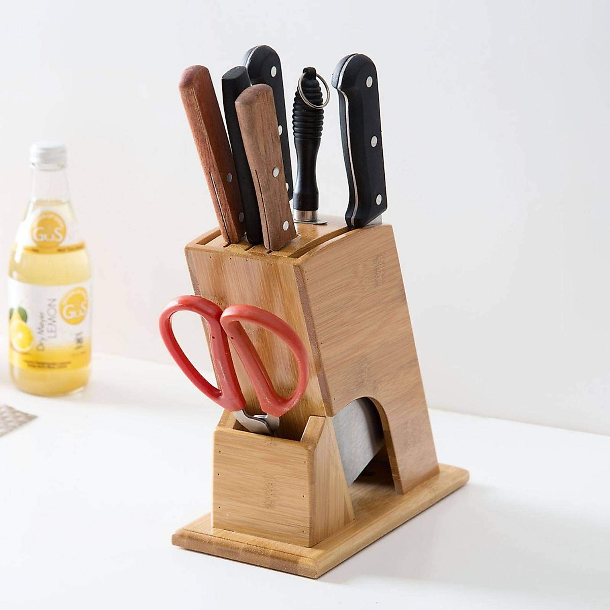 NC Vertical Knife Holder, Universal Knife and Accessory Storage Box, 5 Slots