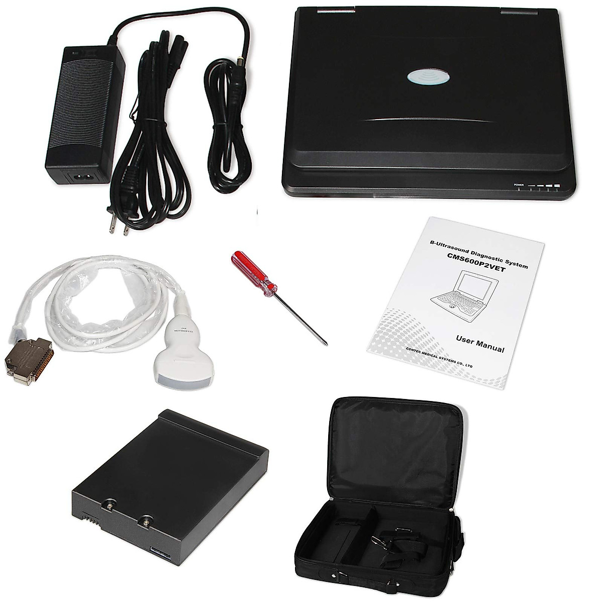 Portable Vet/Veterinary B-Ultrasound Scanner with 3.5Mhz Convex Probe for Horse,Goat,Cow,Sheep and Pig use