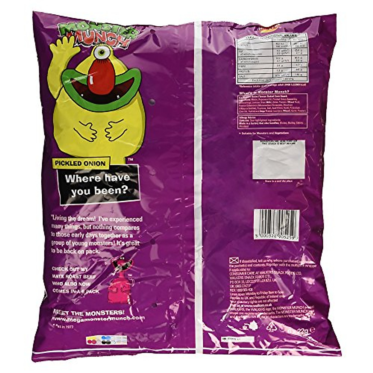 Walkers MEGA Monster Munch Pickled Onion 6 Pack