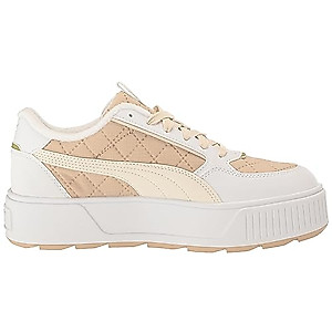 PUMA Women's Karmen Rebelle Van Life Sneaker, Granola-Alpine Snow White, 10