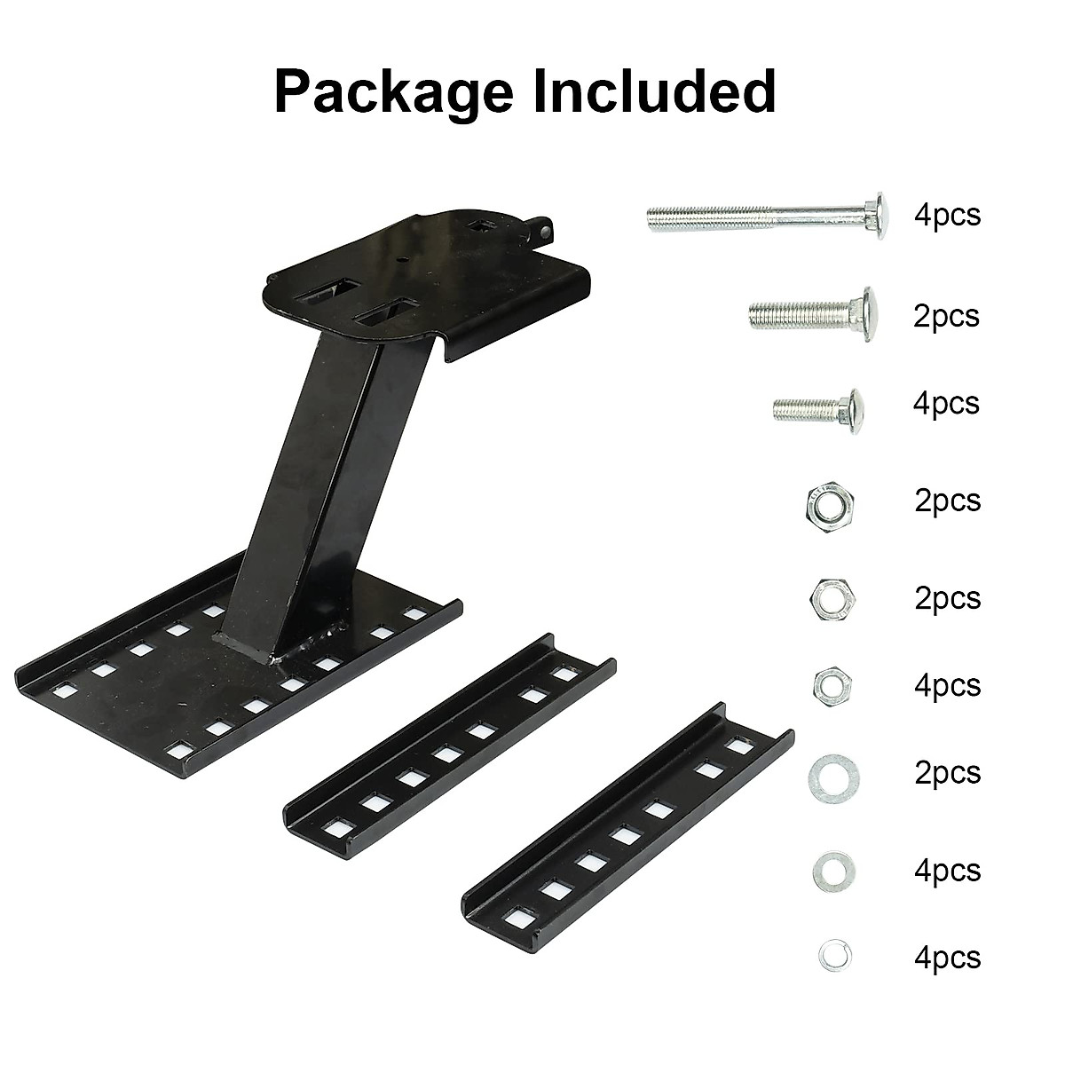SOSERIVD Spare Tire Carrier Fits 4 & 5 & 6 Lugs Trailer Wheels on 4", 4.5'', 4.75'', 5'' and 5.5'' Bolt Patterns, Holds up to 150Lbs, Easy to Install