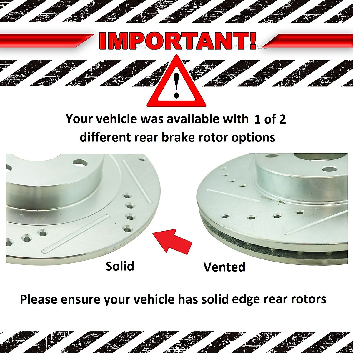 Rotor & Brake Pad Ceramic Performance Drilled Slotted Front & Rear Kit