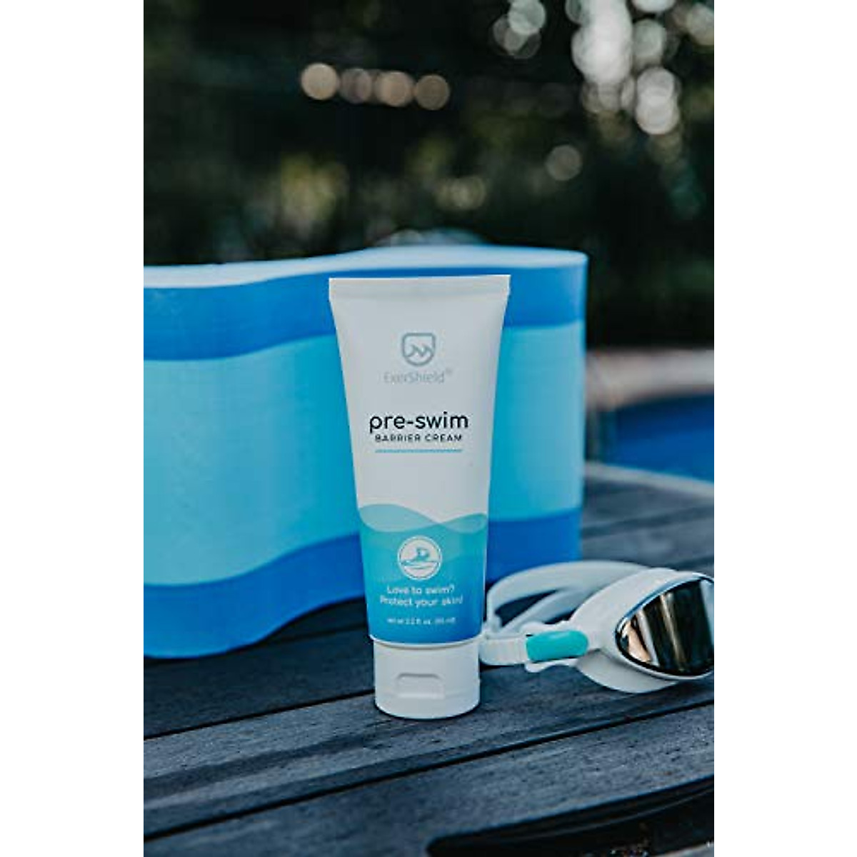 Exershield Pre-Swim Lotion –Barrier Cream for Swimmers – Protects Skin from the drying and itchy effects of pool water and spa chlorine.