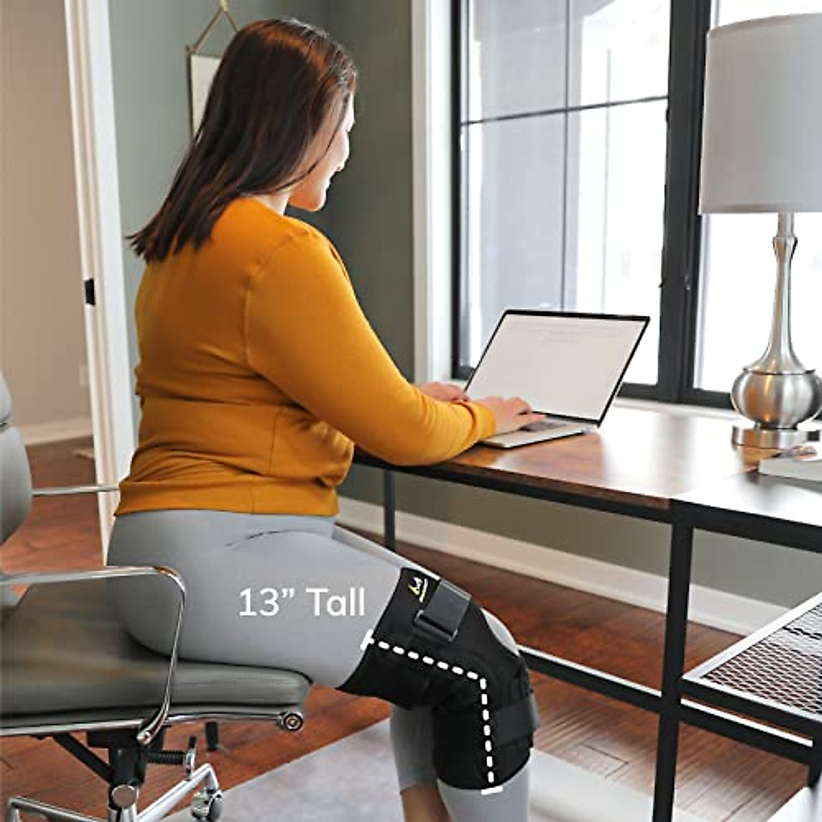 BraceAbility Hinged Obesity Knee Brace - Plus Size to Overweight Wraparound Support for Womens and Mens Arthritis Treatment, Bariatric Joint Pain Relief, Kneecap Instability, Ligament Weakness (6XL)