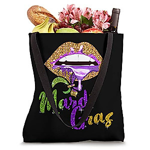 Mardi Gras 2021 Gifts Lip Biting New Orleans Mobile Festival Tote Bag
