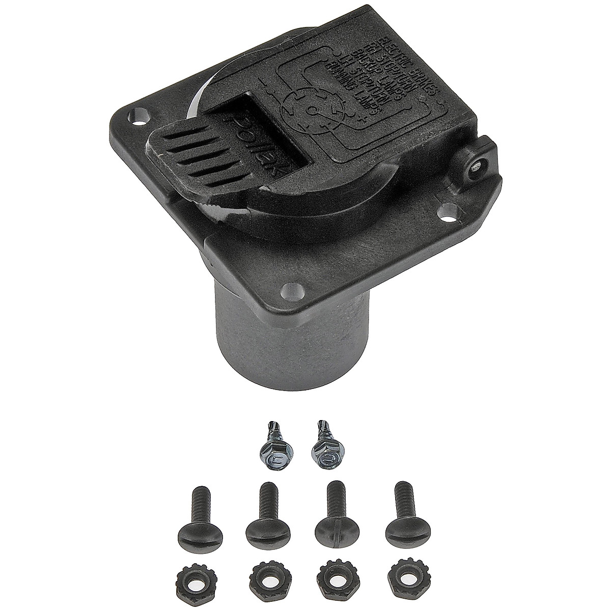 Dorman 924-308 Trailer Hitch Electrical Connector Plug Compatible with Select Ford / Lincoln / Mercury Models