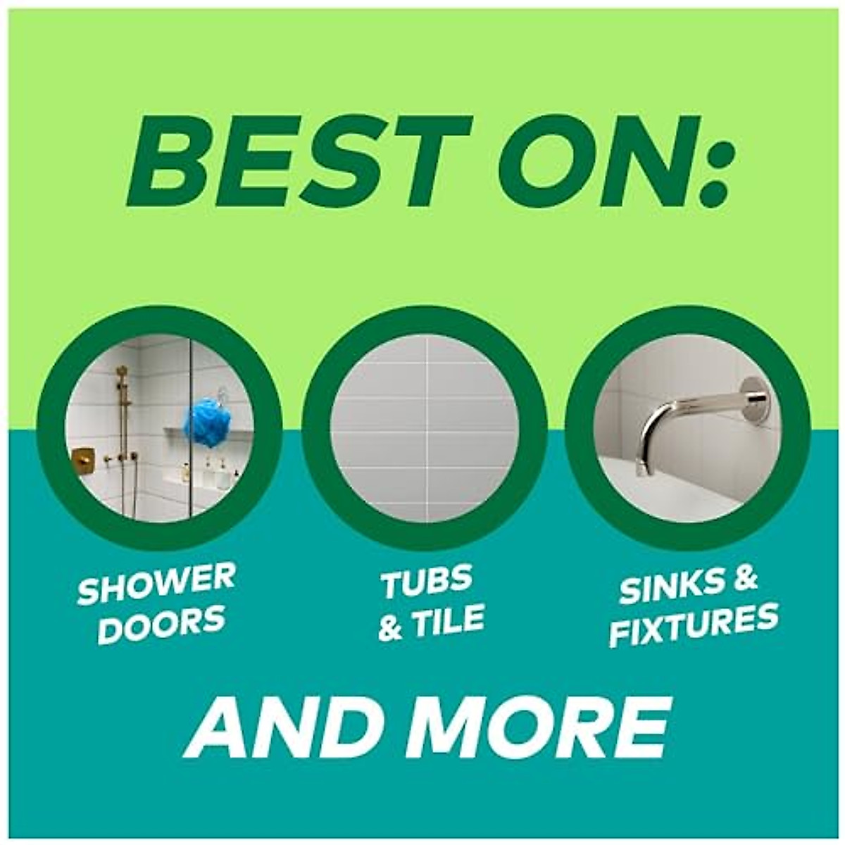 Scotch-Brite Swift Scrub Bath Cleaner Scrubbers, Soap Scum Remover for Cleaning Bathroom, Bathroom Scrubber Pads Safe for Tile, 2 Bathroom Cleaner Scrubbers