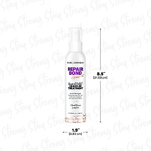 Marc Anthony Repairing Leave-In Conditioner, 8.45 fl oz - Repairs, Strengthens & Maintains Bonds within Hair - Eliminates Frizz, Flyaways & Reduce Breakage - Dry & Damaged Hair