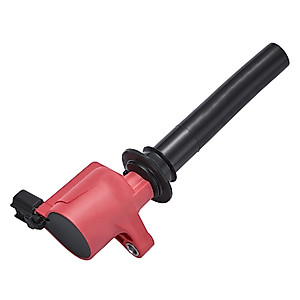 ENA Set of 6 Red Ignition Coil Pack 2001-2008 Compatible with Ford Mercury Mazda Tribute Mariner Escape Five Hundred Freestyle Montego Taurus Sable V6 3.0L Replacement for DG500 DG513 FD502