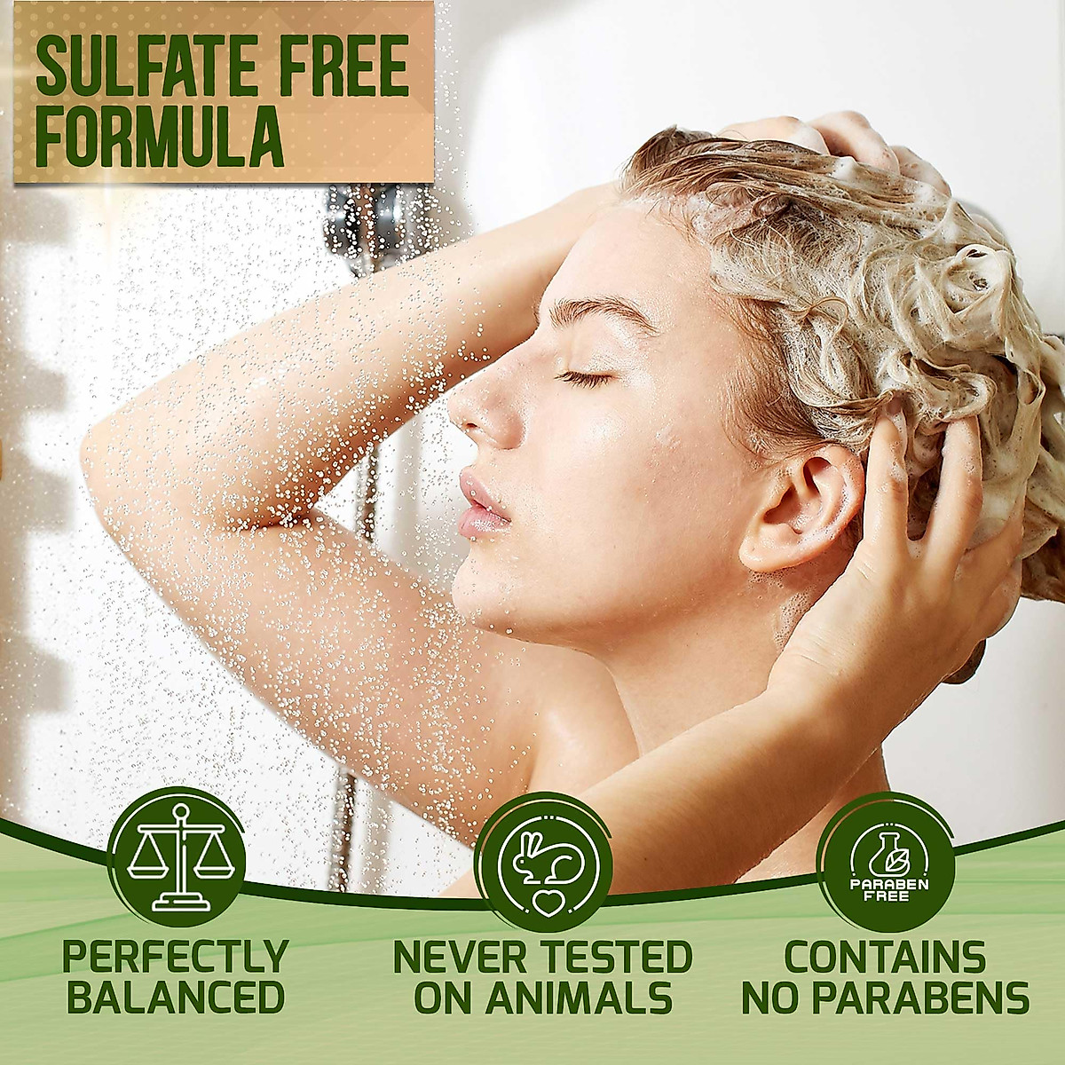 Tea Tree Oil Shampoo and Conditioner Set - Sulfate and Paraben Free Treatment for Oily Hair and to Help Reduce Your Itchy and Dry Scalp - Healthy Anti Dandruff Formula for Men and Women