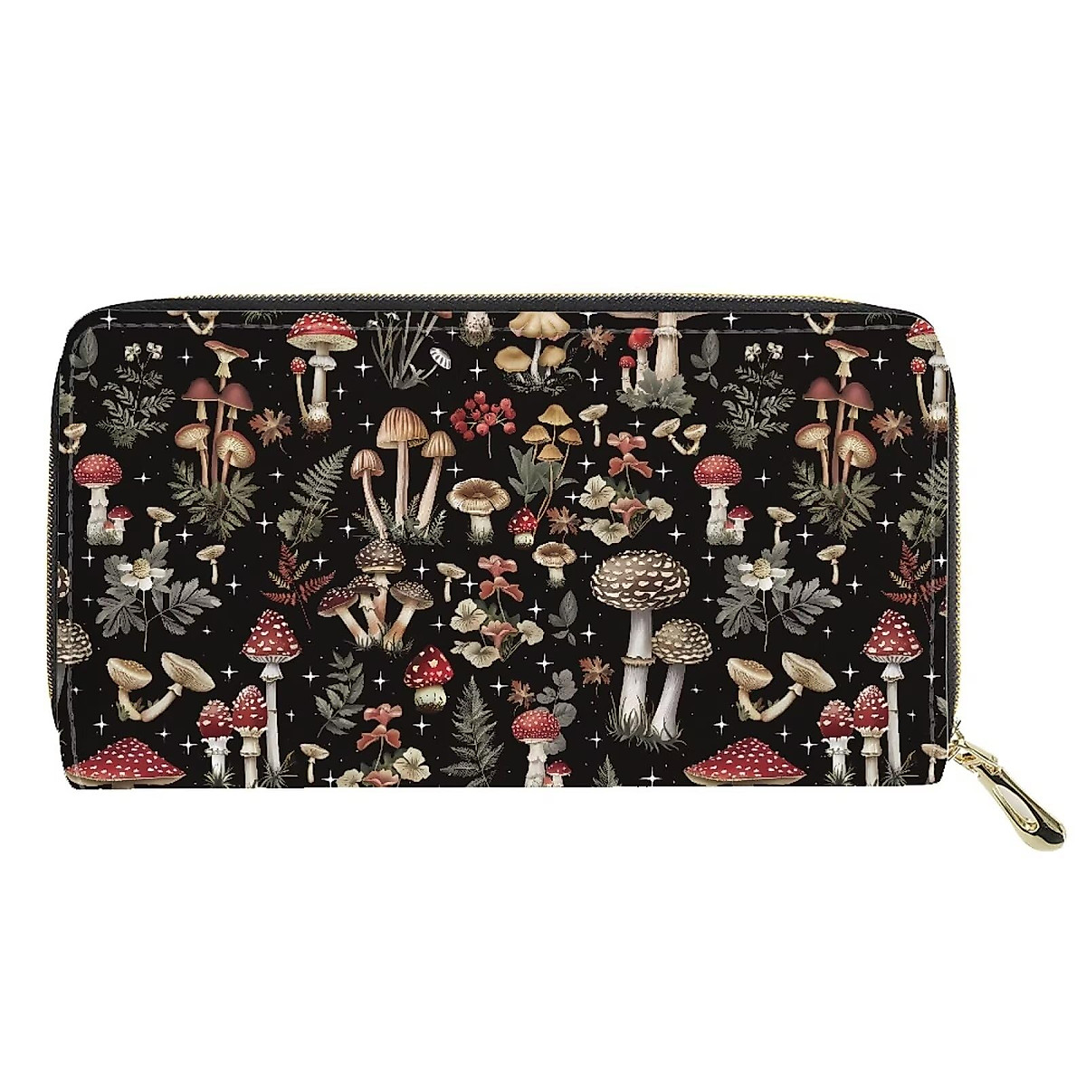 Pensura Women PU Leather Wallet Long Travel Wallet Ladies Purse Zip Around Large Capacity Printed Dogs Lover Travel Card Phone Holder