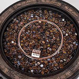 Global Outdoors Wine Barrel Gas Fire Pit 27L X 27W X 24H