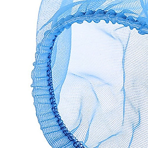 YUNAWU Nylon Mesh Bird Seed Catcher Guard Net Cover Shell Skirt Traps Cage Basket S M L (L, Black)