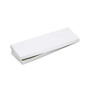 Gift Wrap Tie Boxes 14 x 4 1/2 x 3/4 Inch - 2 Pack (White)