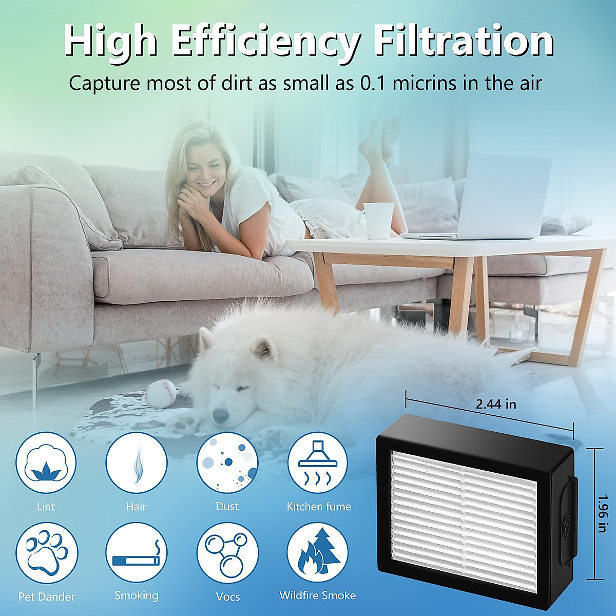 Improvedhand Filters Replacement Fit for i-Robot Roomba E I & J Series i1 i3 i3+ i4 i5/plus i7 i7+/plus i6 i6+ i8 i8+ E5 E6 E7 Vacuum Cleaner parts 4639161,12Pack Filter Replacements+1 Cleaning Brush