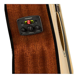 Fender CC-60SCE Concert Cutaway Acoustic Guitar, with 2-Year Warranty, Natural