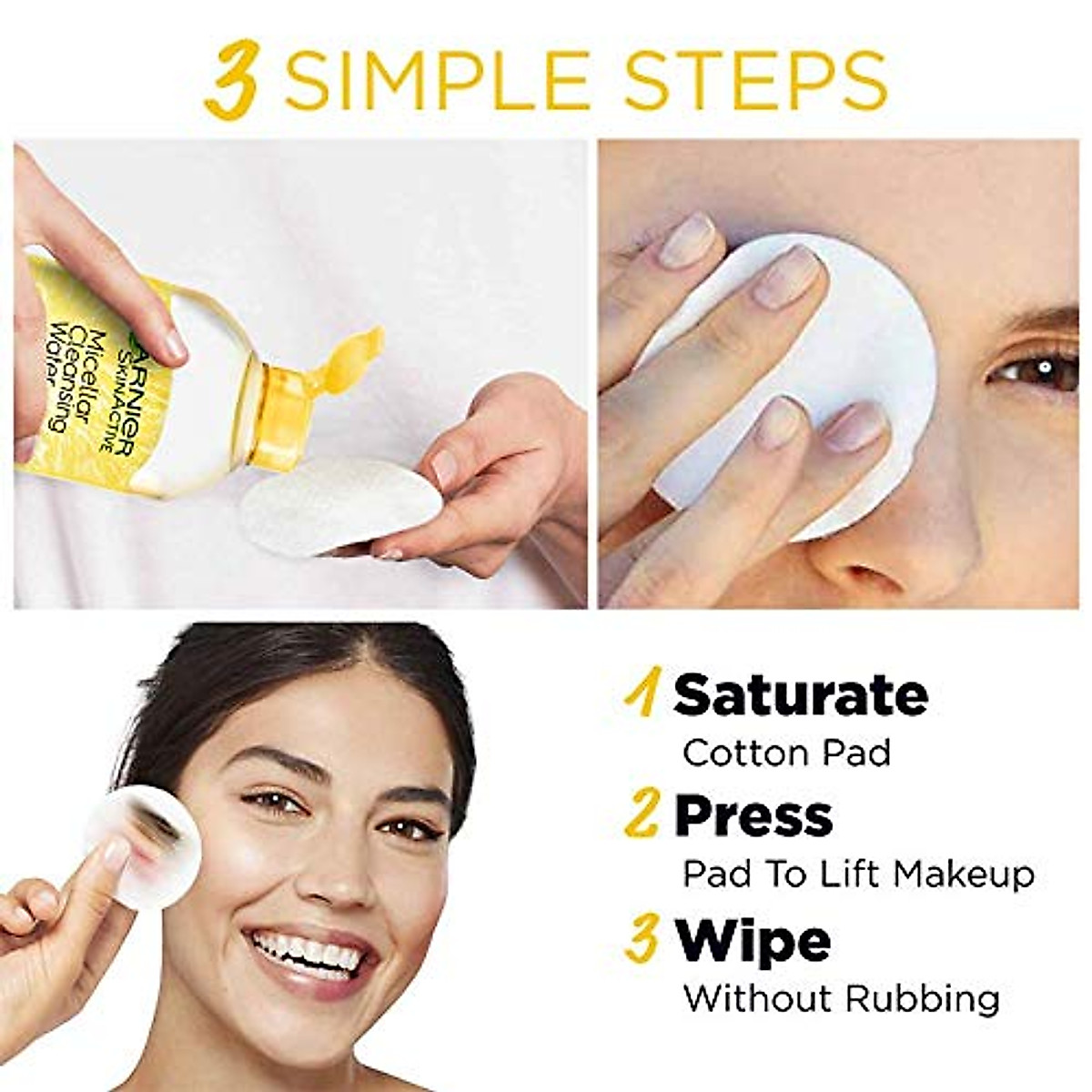 Garnier SkinActive Micellar Water with Vitamin C, Facial Cleanser & Makeup Remover, 13.5 fl. oz, 1 count (Packaging May Vary)