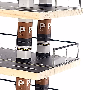 Bazargame 1:64 Diorama Parking Lot Scene Model ,ToysModel Car Garage Model for Car Parking Lot Display Mini Garage Suitable for Model Cars, Decorative Children's Gifts, Toy car Storage and Collection