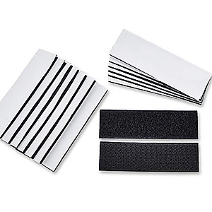 Heavy Duty Hook and Loop Tape Strips with Adhesive,15PCS Sticky Back Tape Industrial Strength Fastener Interlocking Mounting Tape for Home Office Use(1.2x4inch)