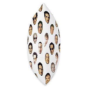 Backstreet Boys Official Backstreet Boys – Repeated Faces White Throw Pillow, 18x18, Multicolor