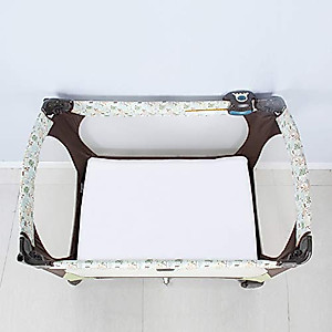 Pack and Play Sheets Fitted, 2 Pack Portable Playard | Mini Crib Sheets, Ultra Soft Microfiber Pack N Play Sheet, White & Grey, Preshrunk