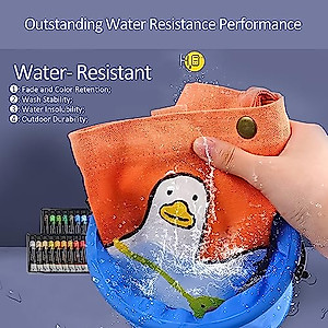 Colorful Acrylic Painting Kit - Paint Supplies Set with 24 Colors, 30 Brushes, 5 Canvases, 1 Pad, 2 Palette, 2 Sponge & 1 Wood Easel - Art Acrylic Paint Set for Beginners, Kids, Adults