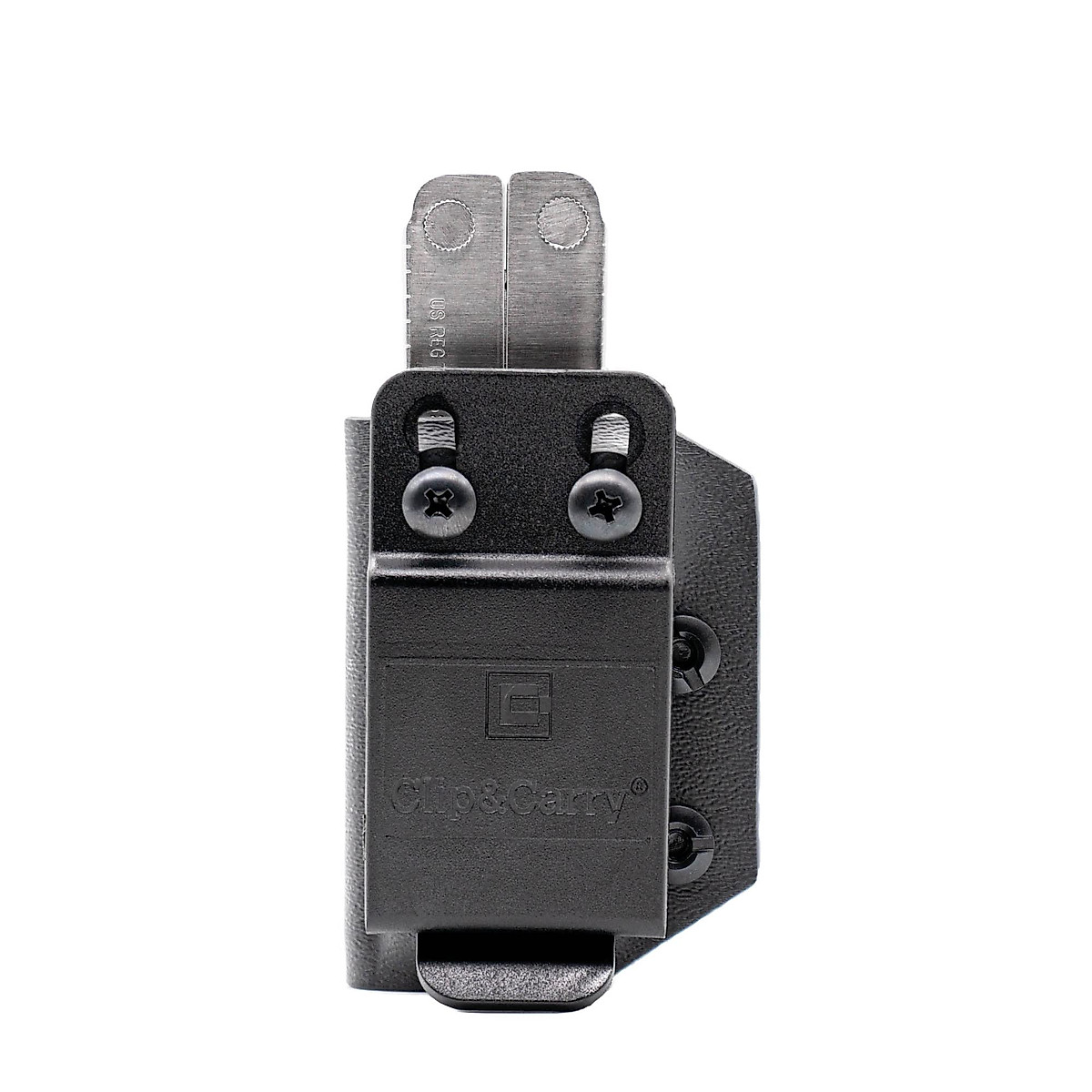 Clip & Carry Kydex Multitool Sheath for the Leatherman PST - Made in USA - EDC Multi Tool Sheath Holder Holster Cover - Black