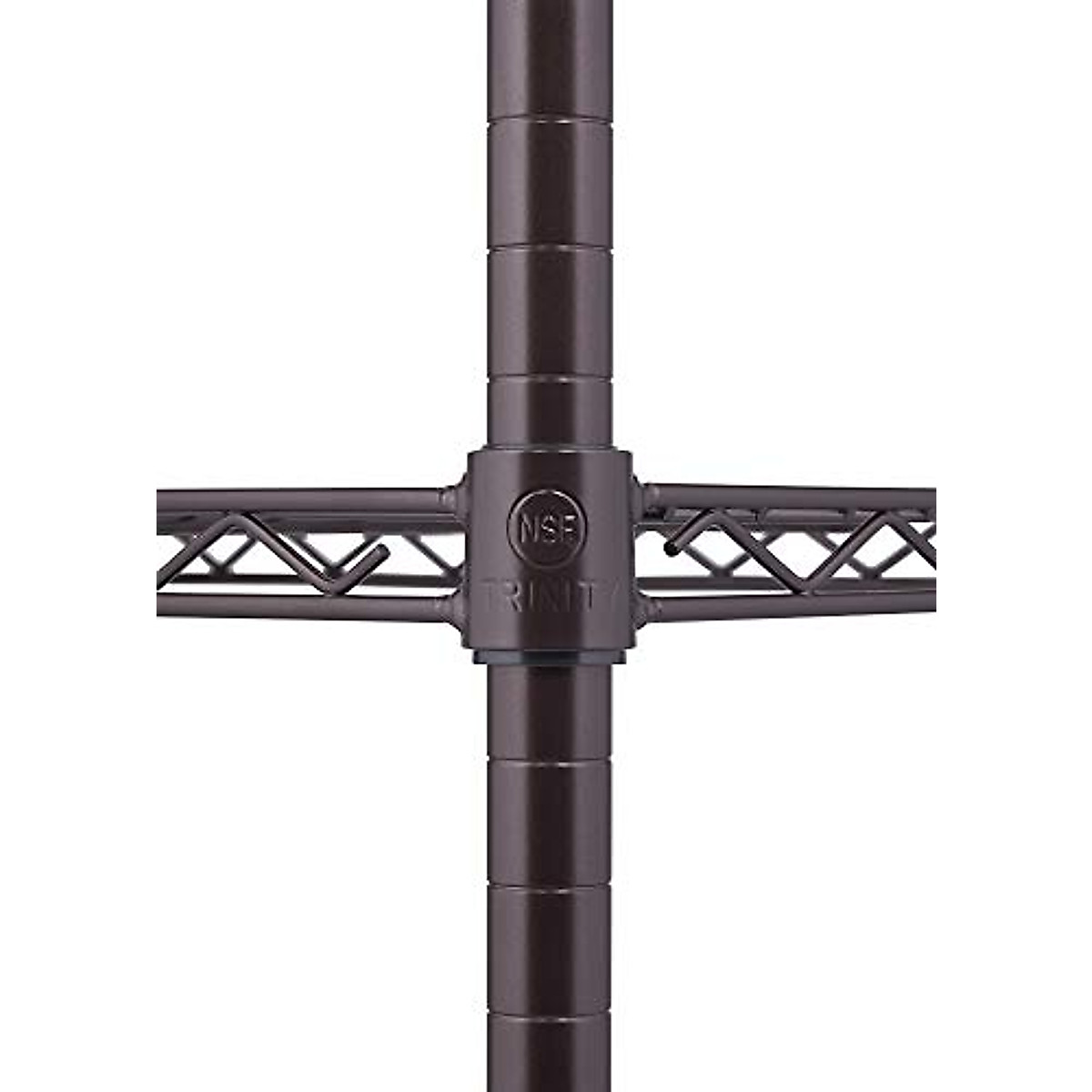 TRINITY 4-Tier NSF Wire Shelving Rack, 36 by 14 by 54-Inch, Bronze