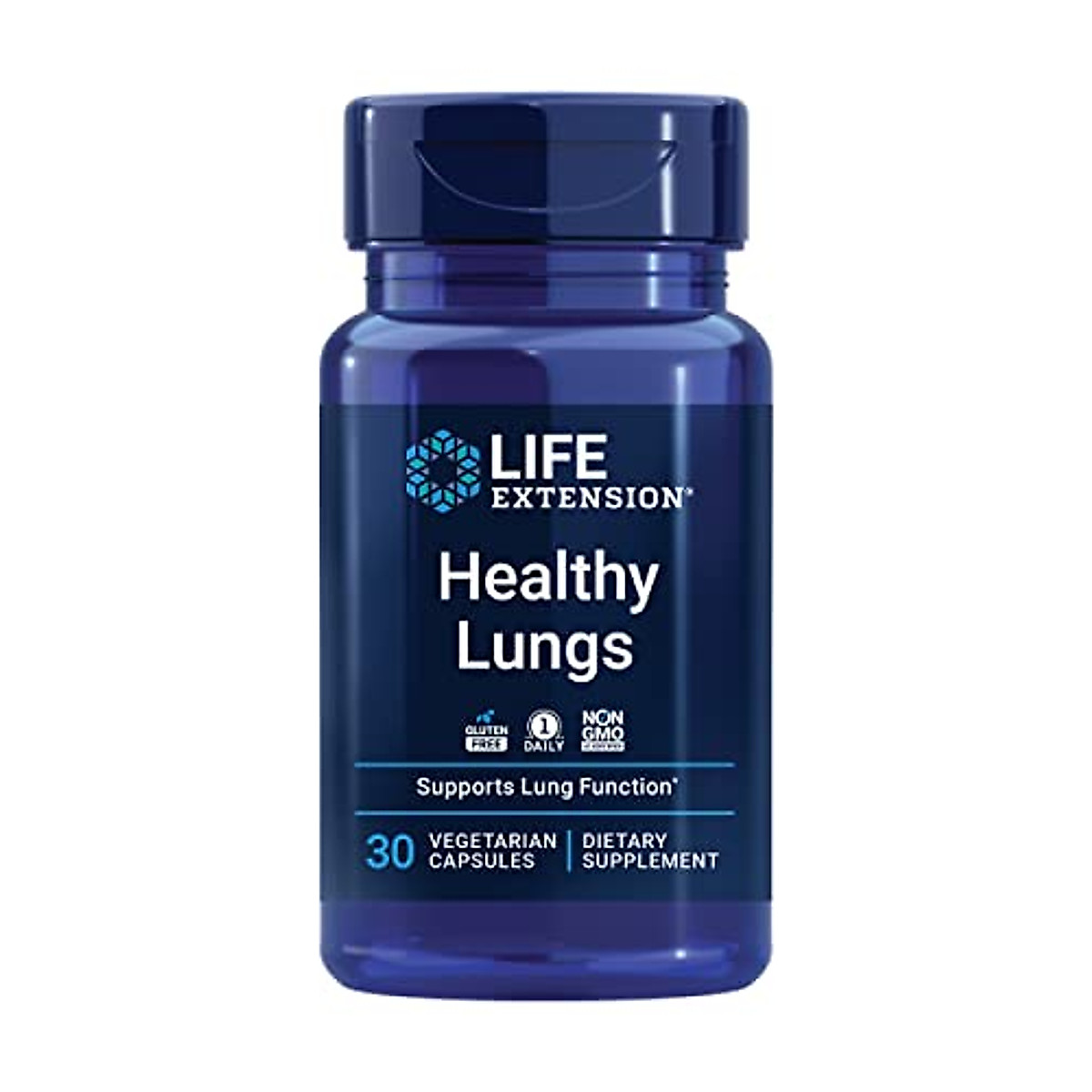 Life Extension Healthy Lungs – Lung Support Supplement - Helps Maintain Lung & Breathing Health with Boswellia, Bael, Saffron, Andrographolide - Gluten-Free, Once Daily - 30 Vegetarian Capsules