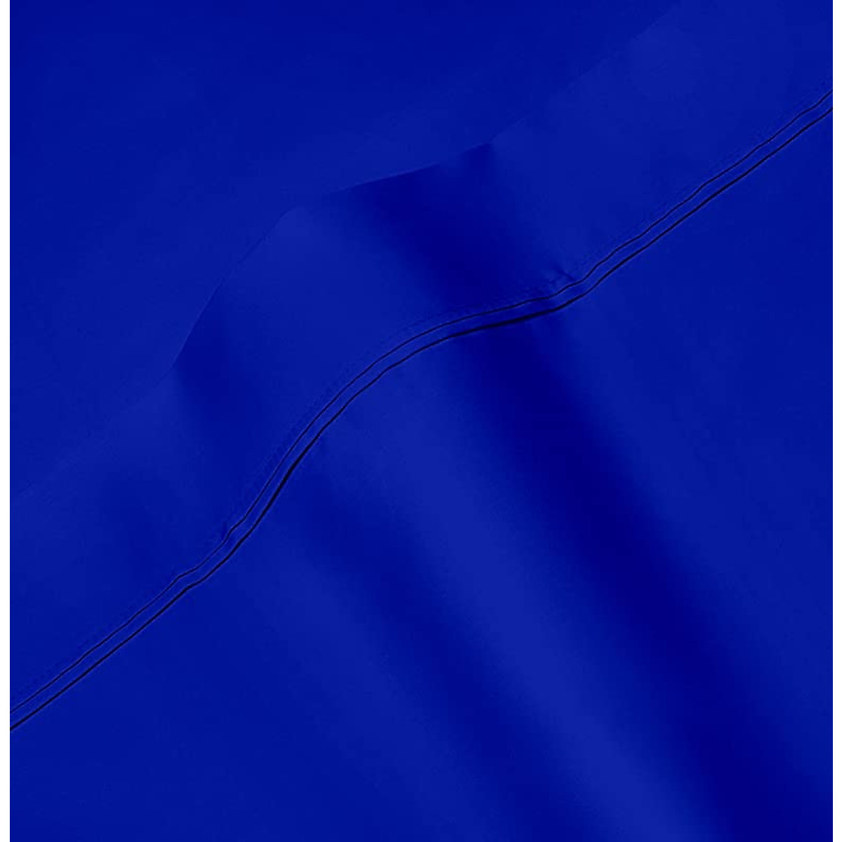 Gold Moon 650-Thread-Count 100% Egyptian Cotton King Size Sheet Set, Super Soft, Breathable, Solid Sateen Finish, 4 Piece Set, 18" Deep Pocket, Royal Blue