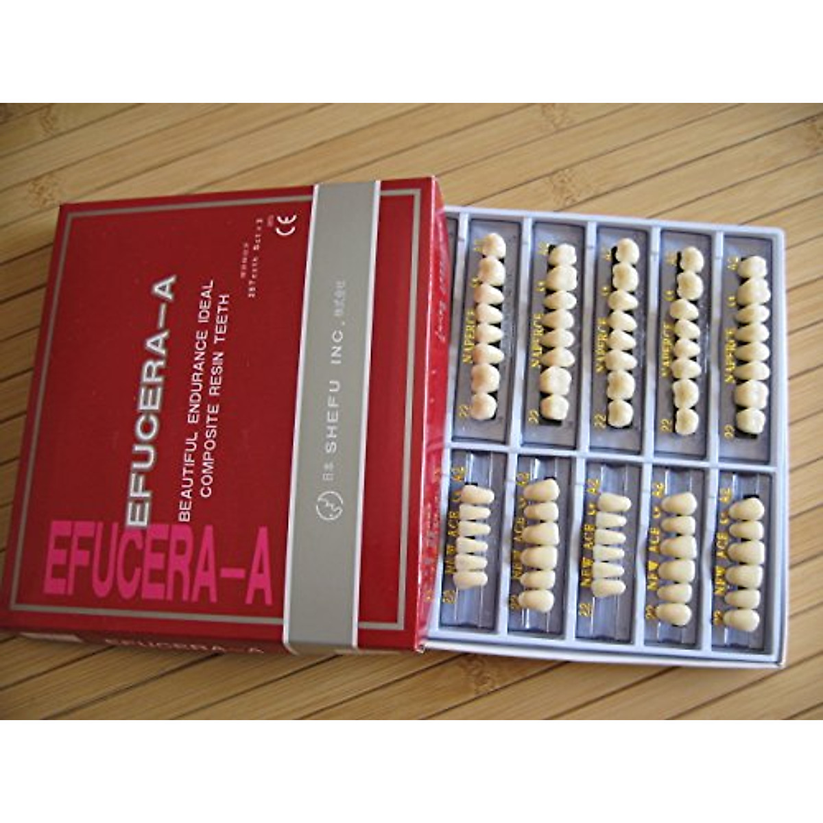 24 Plate 28X1 A1 Denture Shanghai ACRYLIC RESIN Teeth Dental Size 22