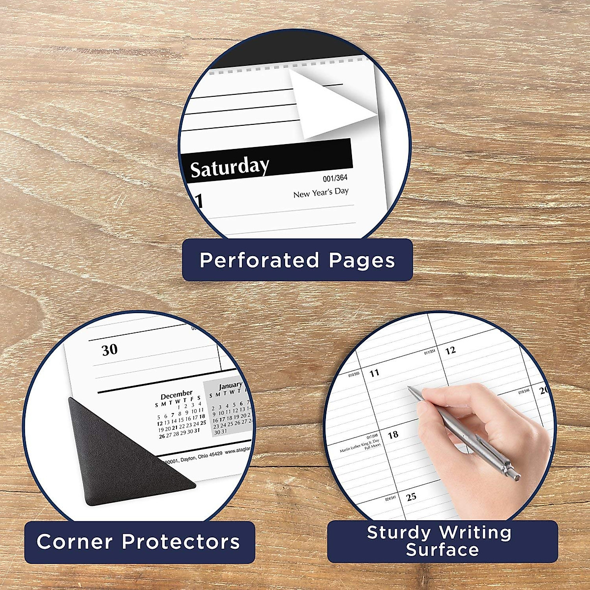 2022 Desk Calendar by AT-A-GLANCE, Monthly Desk Pad, 24" x 19", Jumbo, Ruled (SK3000)