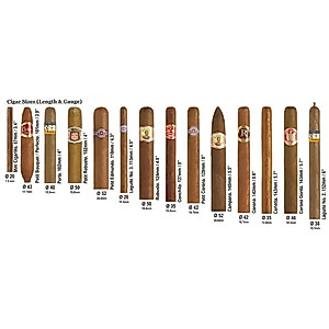 Leaf Only Cigar Ring Gauge Guide Tool - Quality Acrylic Plastic Size Measurement Cigar Accessories