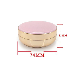 UUYYEO Empty Air Cushion Puff Box Liquid Foundation Compact Container BB Cream Container Dressing Case Cosmetic Makeup Case Container with Powder Sponge