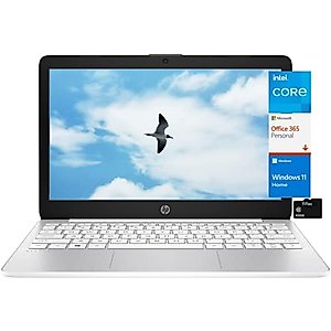 HP Stream 11 Laptop, Intel QuadCore Celeron N4120, 4 GB RAM, 64 GB Storage, 11.6” HD Anti-Glare Display, Windows 11, Long Battery Life, Thin & Portable, Includes 1-Year Microsoft 365, TiTac Card