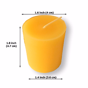 BCandle 100% Pure Beeswax 15-Hour Votives Candles Organic Hand Made (2)