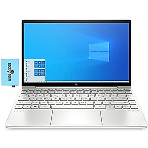 HP Envy 13.3" FHD IPS Laptop (Intel i5-1135G7 4-Core, 8GB RAM, 1TB PCIe SSD, Intel Iris Xe, 1920x1080, Backlit KB, Fingerprint, WiFi 6, Bluetooth 5.0, HD Webcam, USB 3.1, Win 11 Pro) with Hub
