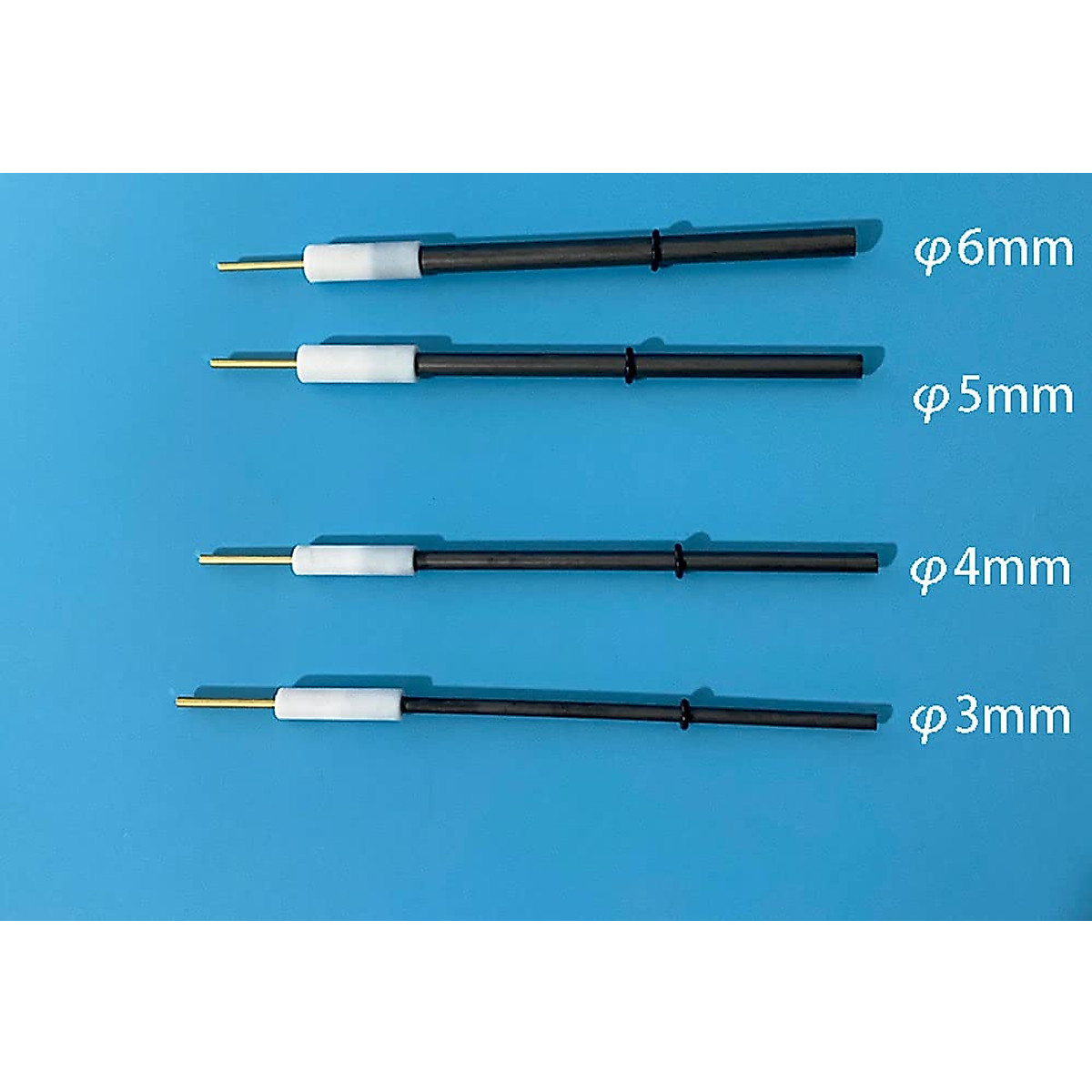 High Purity Graphite Rod Electrode, Electrolysis Experiment Inert Electrode, Laboratory Level Carbon Rod, Auxiliary Electrode 6mm Graphite Cathode 1 Pcs (Φ=2mm L=90mm)