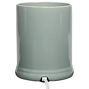 Elanze Designs Solid Color Ceramic Stoneware Electric Jar Candle Warmer (1, Grey)