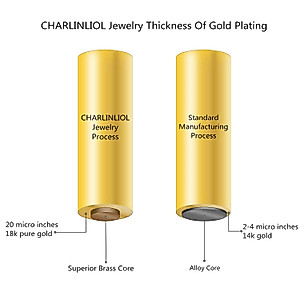 18K Gold Plated 925 Sterling Silver Iced Out Cubic Zirconia Screw Back Square Stud Earring For Men and Women Hypoallergenic Earring TwoTone Micropave Hip Hop Jewelry-Gold