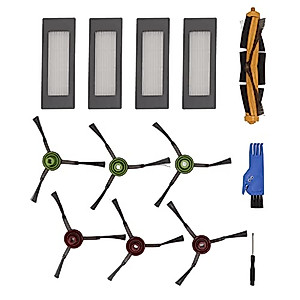 Sweeper Replacement Parts, Sweeper Brush Filter Accessories Main Brush Side Brush Filter Screwdriver Kit Compatible With Yeedi VAC VACmax VAC Station