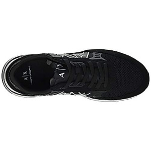 A|X ARMANI EXCHANGE AX Men's Colorblock Fashion Sneakers, Black, 8