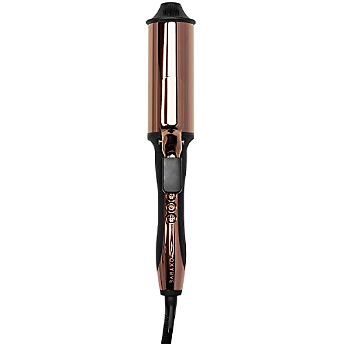 FoxyBae Titanium Curling Iron 2 Inch – Rose Gold Collection | Curling Wand for Shiny & Healthy Hair | Long Lasting, Defined Curls | Hair Curler for Longer Hair | Top Hair Tool for Styling, (2")