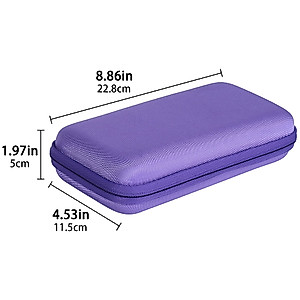co2CREA x Texas Instruments for TI-84 Graphing Calculator Hard Case, Carrying Case for TI-84 Plus/TI-Nspire CX II CAS/TI-Nspire CX II/TI-83 Plus/TI-89 Titanium/TI-85/TI-86 Calculator, Purple