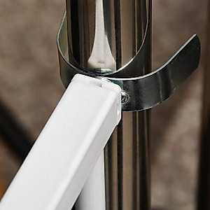 Threaded Spindle Rods, U Shape Baby Gates Spindle Rod Stair Banister Adapters for Pressure Mounted Gates Screw Mounted Bolts for Pet Dog Indoor Safety Gates