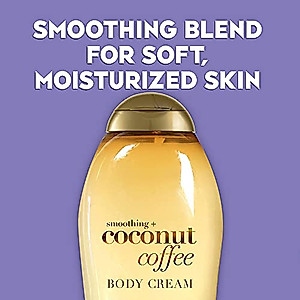 OGX Smoothing + Coconut Coffee Body Cream 19.5 oz