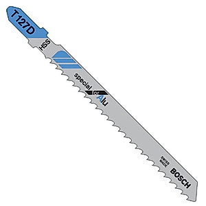 Bosch T-127D Jigsaw Blades for Aluminum and Non-Ferrous Metals 5 Piece Set
