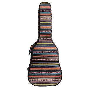 Glenmi Bohemian Acoustic Guitar Case for Girls,Soft Foam Padded 40 41 Inch Guitar Gig Bag Backpack with Neck Protector Pillow Pad,Dual Shoulder Strap&pocket …